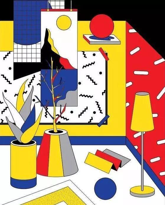 红黄蓝格子 蒙德里安
