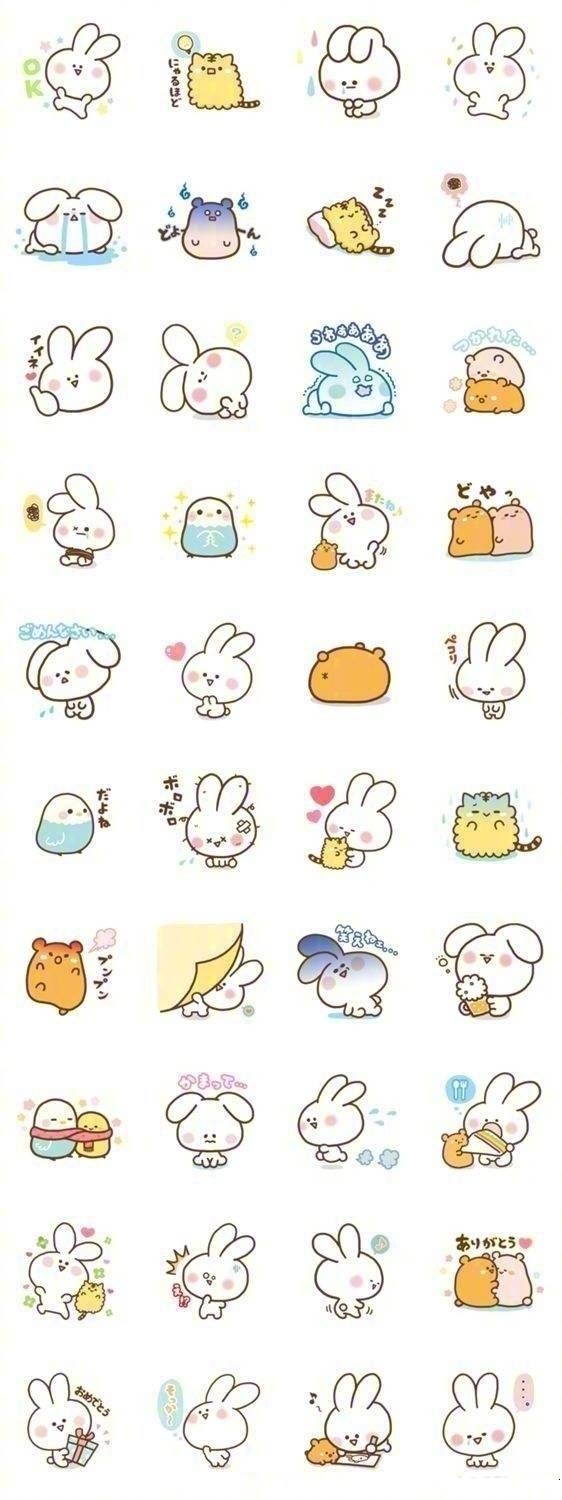 超可爱的简笔画小素材，哄娃手帐手抄报都可以用~马住学一下！