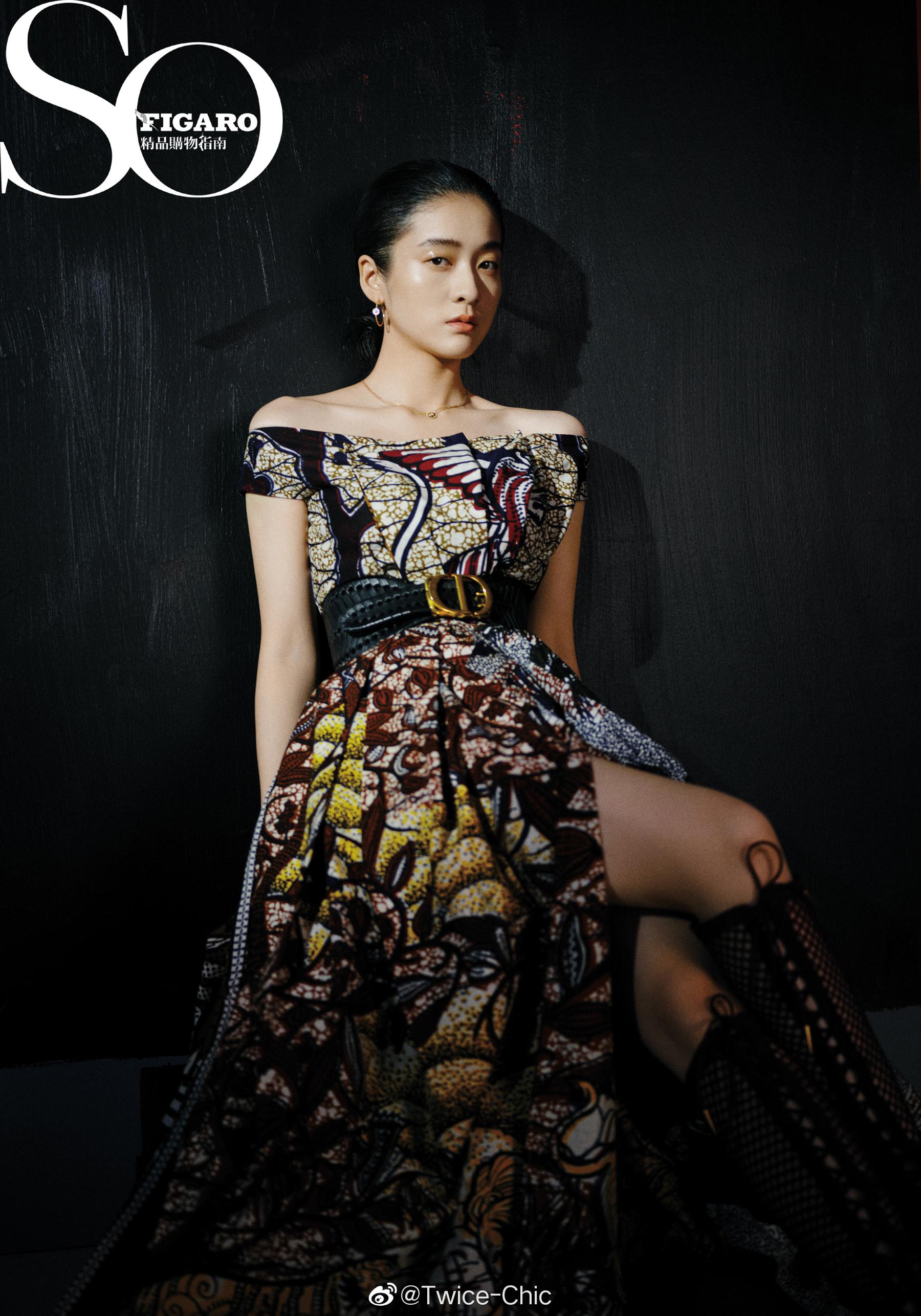 x So Figaro费加罗封面 | 摩洛哥风裙装，后梳清爽短发