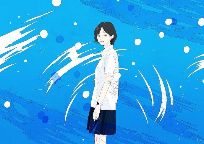 she is blue 💙かとうれい rei kato ( rainnu_ )