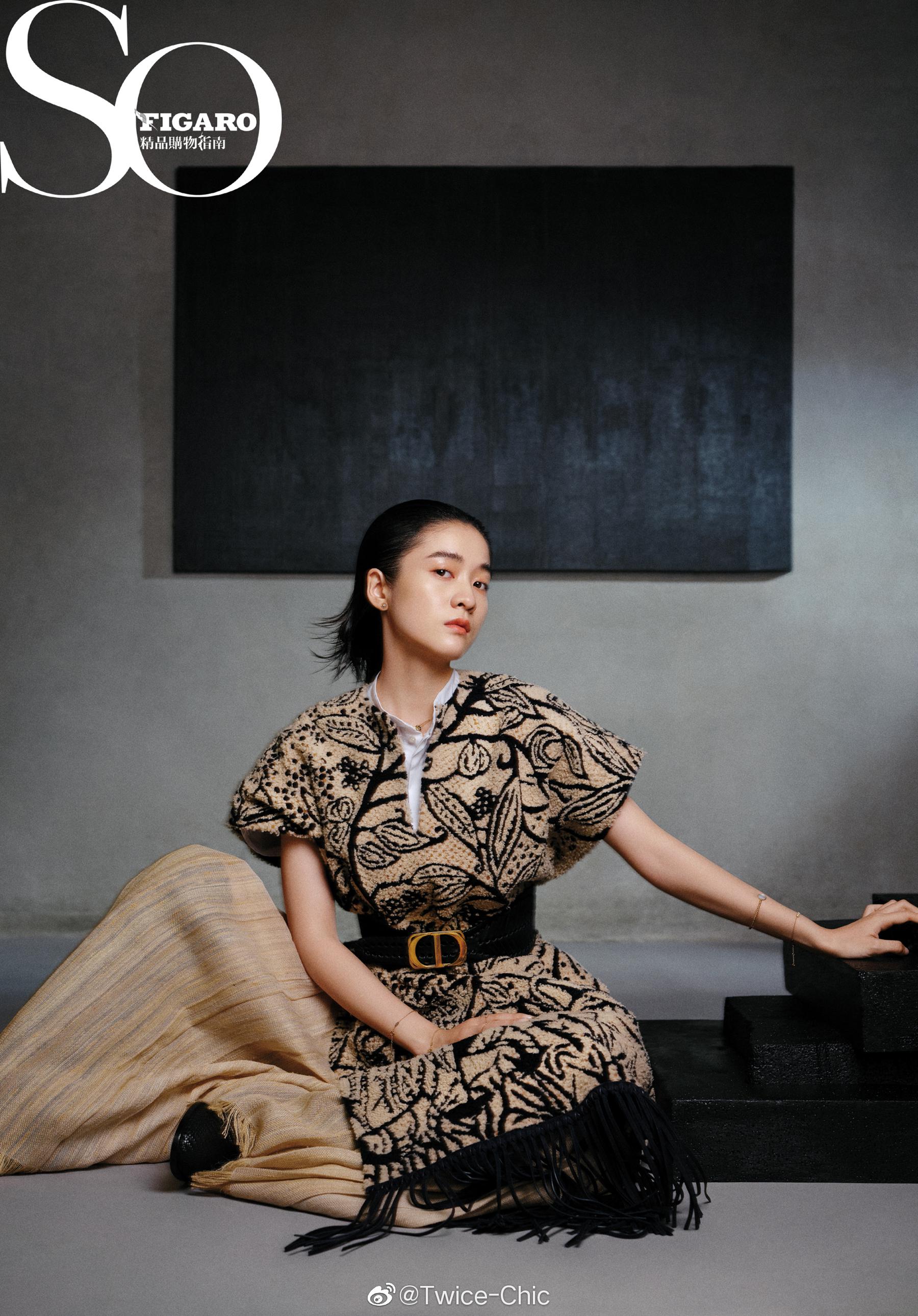 x So Figaro费加罗封面 | 摩洛哥风裙装，后梳清爽短发