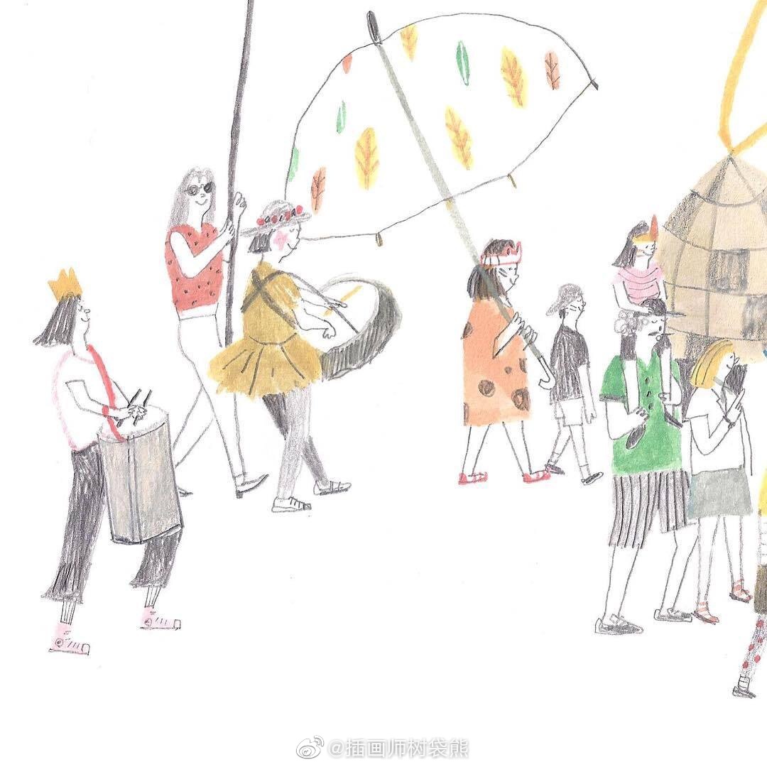 国外插画师 Tsai Tung Li 闲适的生活插画设计作品