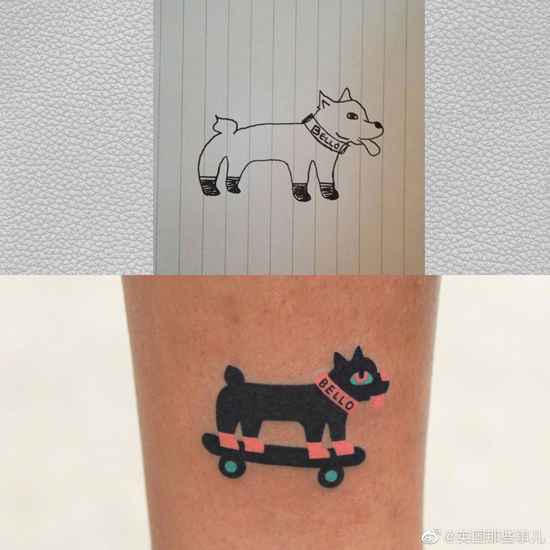 纹身师ZZBOY请客人亲手画出想要的草稿