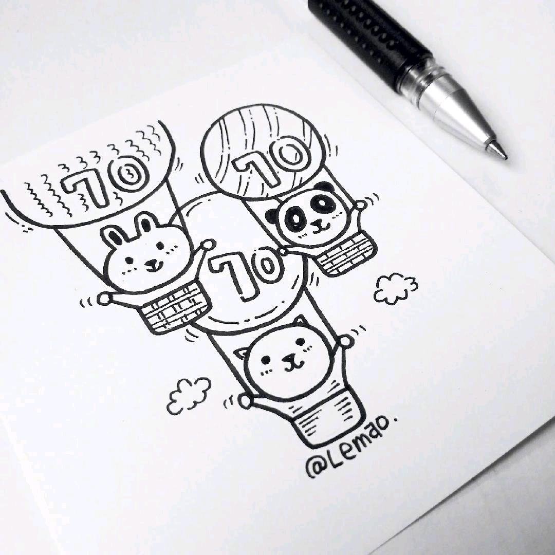 插画师 Lemao 的国庆手帐作品这种庆祝的方式真的很赞|插画师|作品_新浪新闻