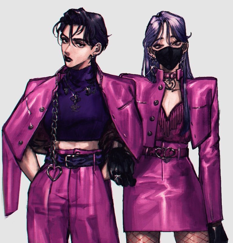 时尚人物插画，太酷了！ \twi:genki_heiki