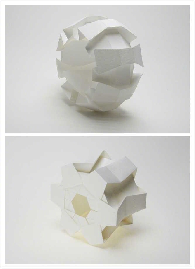 日本筑波大学教授 Jun Mitani 的纸艺作品