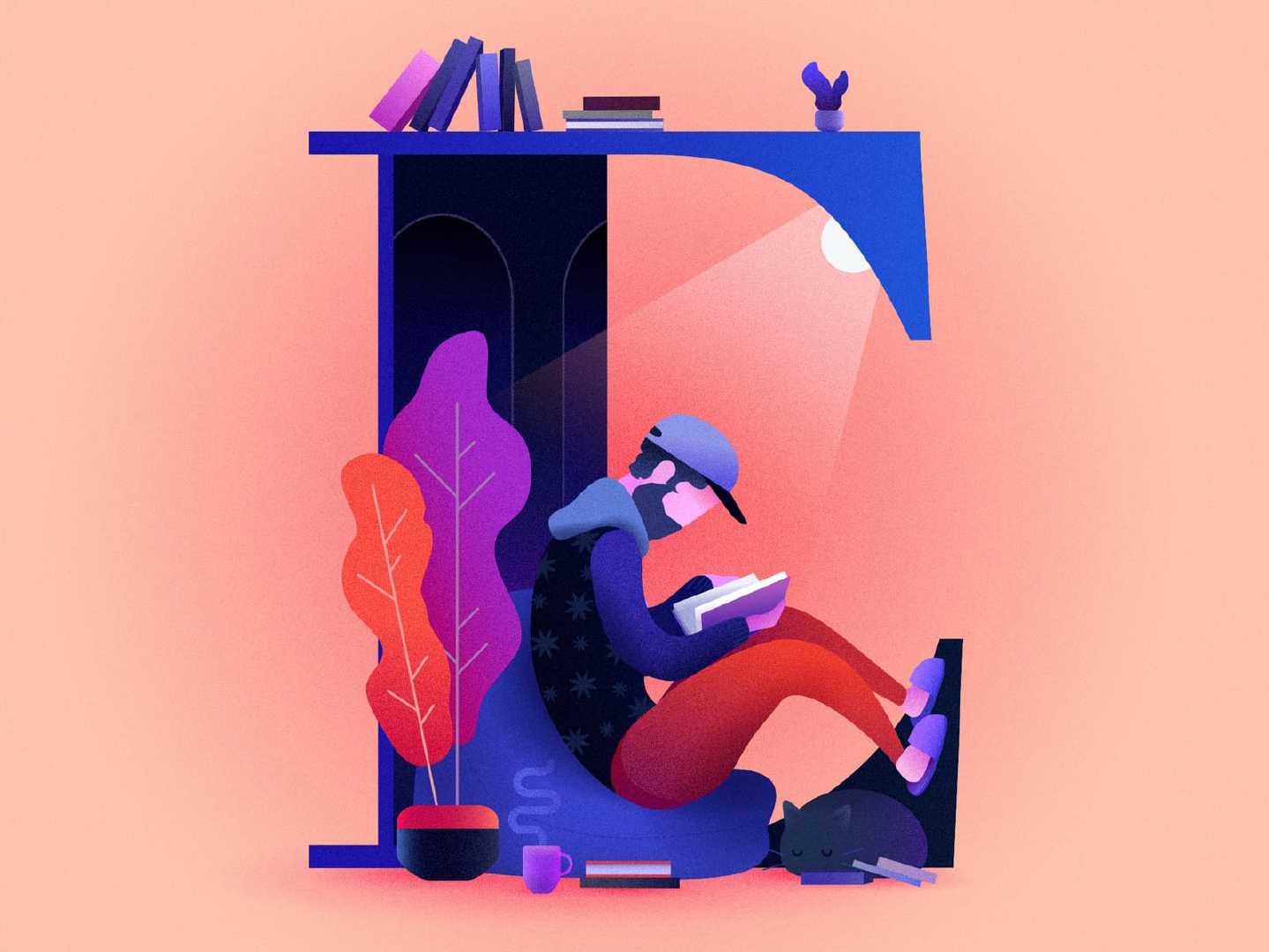 插画师 Nora Toth 的参加了三十六日字体挑战