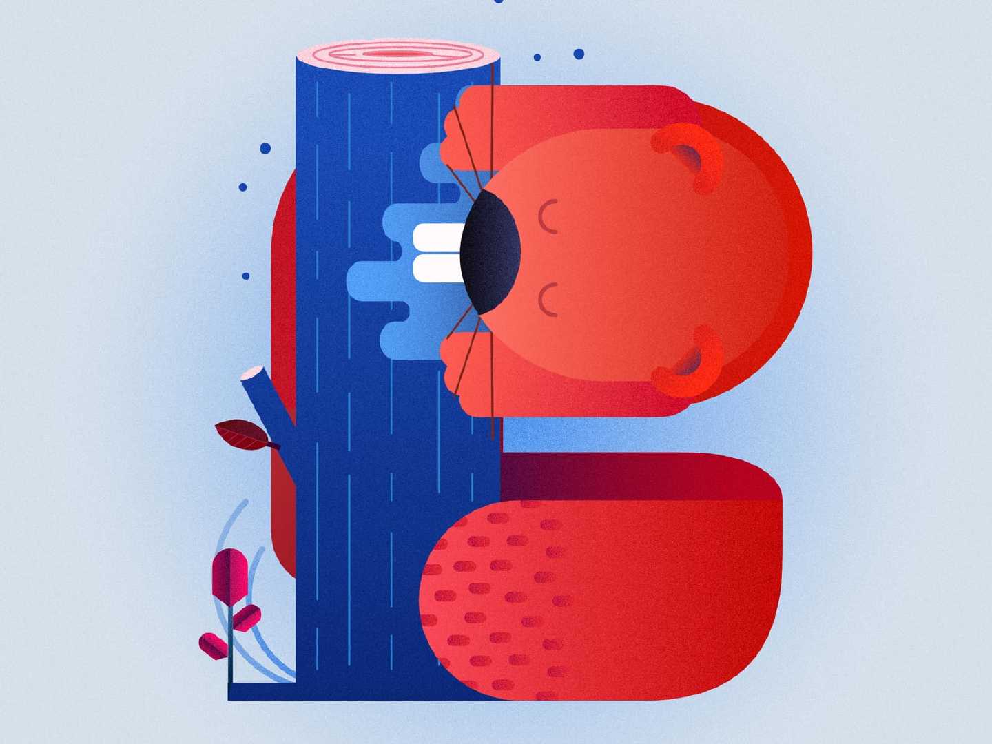 插画师 Nora Toth 的参加了三十六日字体挑战