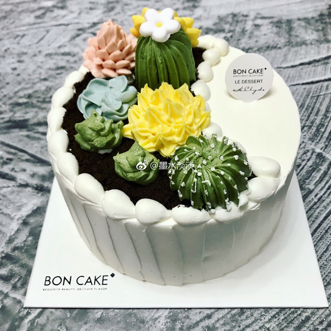 把春天的色彩装在蛋糕里终于拔草了bon cake@BONCAKE-新锐甜品专家