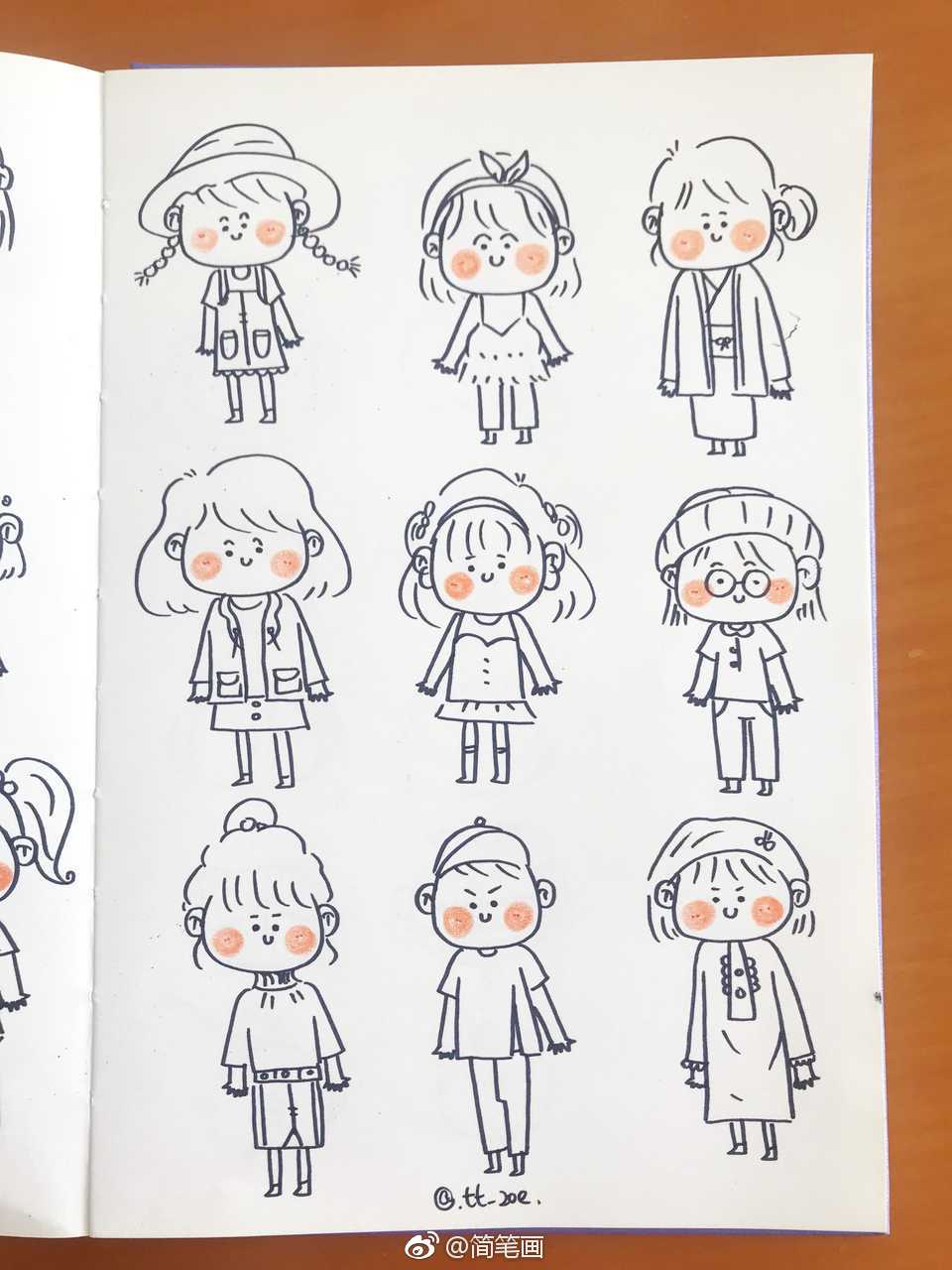 81个不同国家的简笔画小人（投稿：@七七_zoe）|简笔画|投稿|小人_新浪新闻