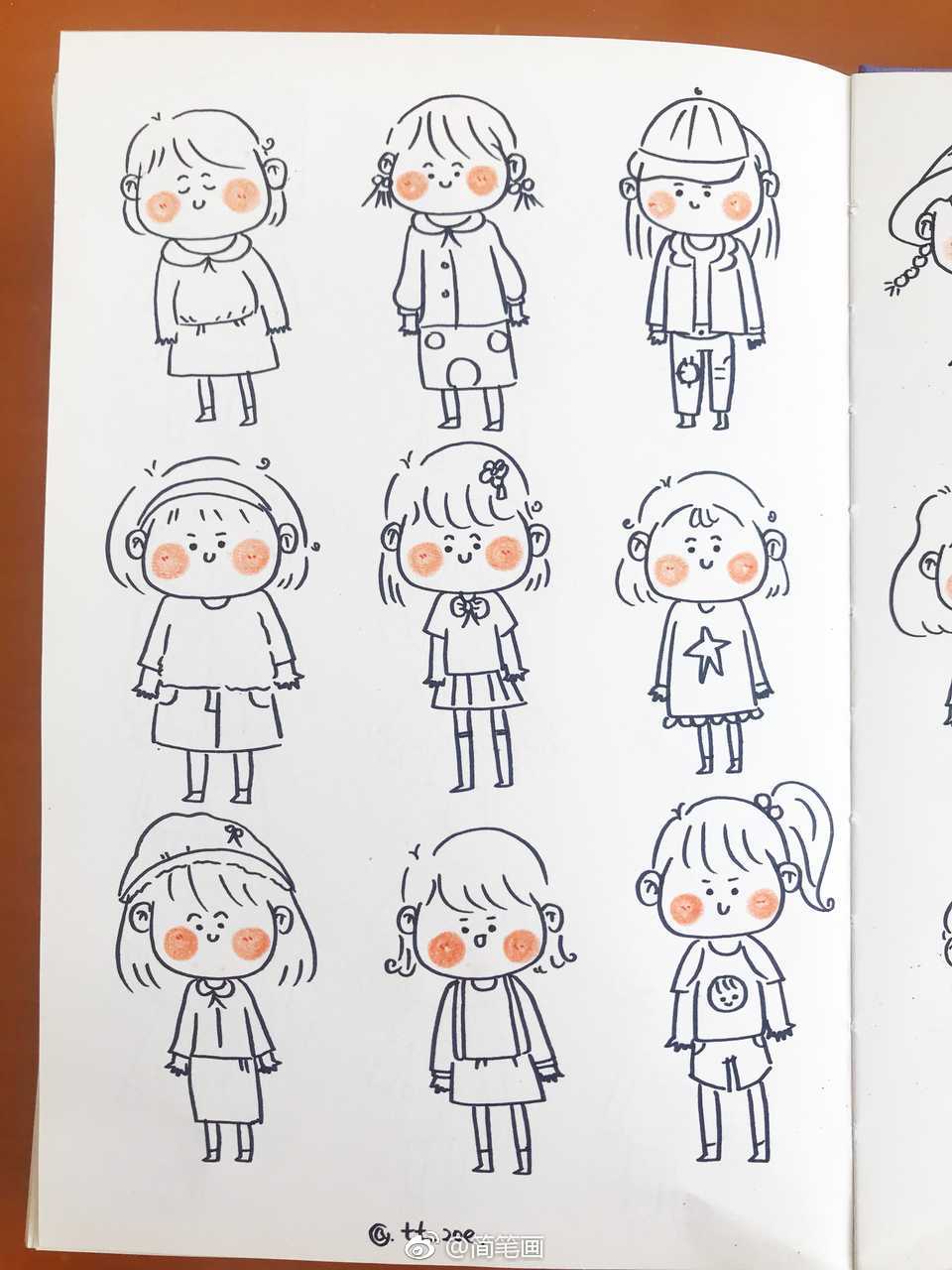 81个不同国家的简笔画小人（投稿：@七七_zoe）|简笔画|投稿|小人_新浪新闻