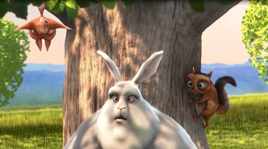 《Big Buck Bunny》分享非常好看又搞笑的短片给大家~一个美丽和谐|短片|小动物|蝴蝶_新浪新闻