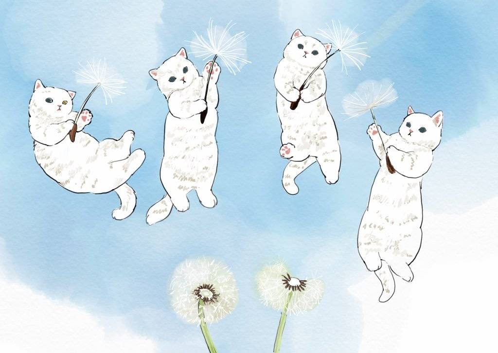 可爱的喵插画Twitter：‪mofu_sand‬