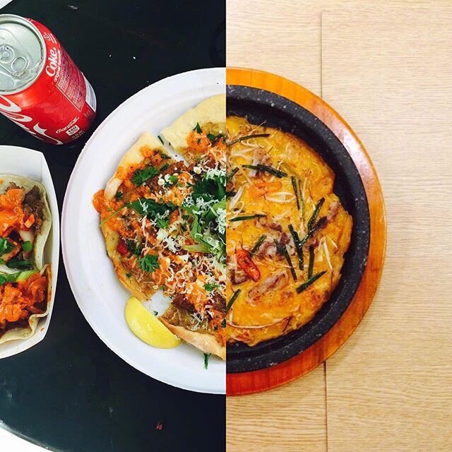 韩国异地恋情侣 Danbi Shin & Seok Li 他们把拍摄“一半&一半”照片|异地恋|情侣|虐狗_新浪新闻