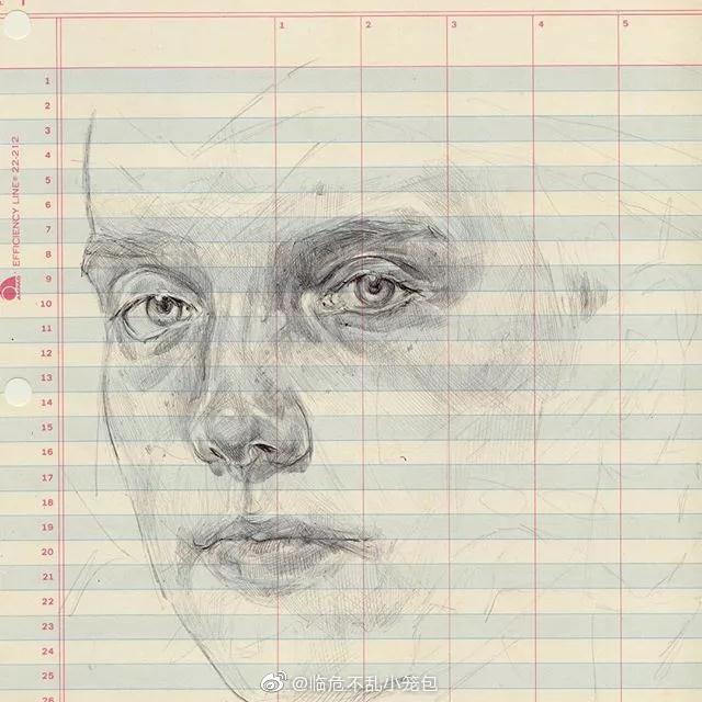 Neva Hosking 澳大利亚另类的方格纸艺术素描人物画