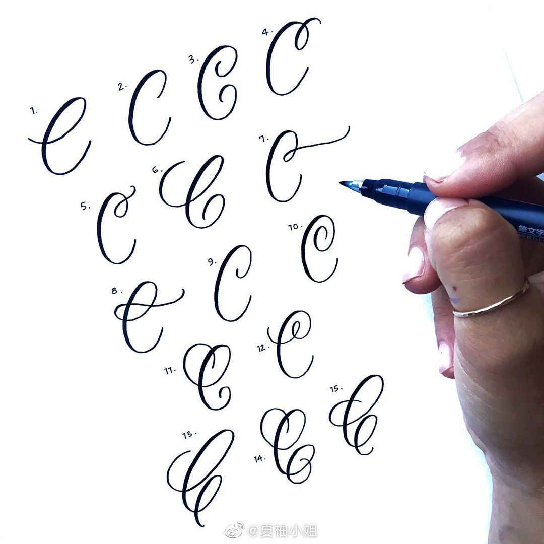 花体英文字母设计~