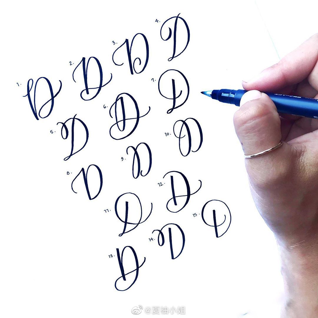 花体英文字母设计~