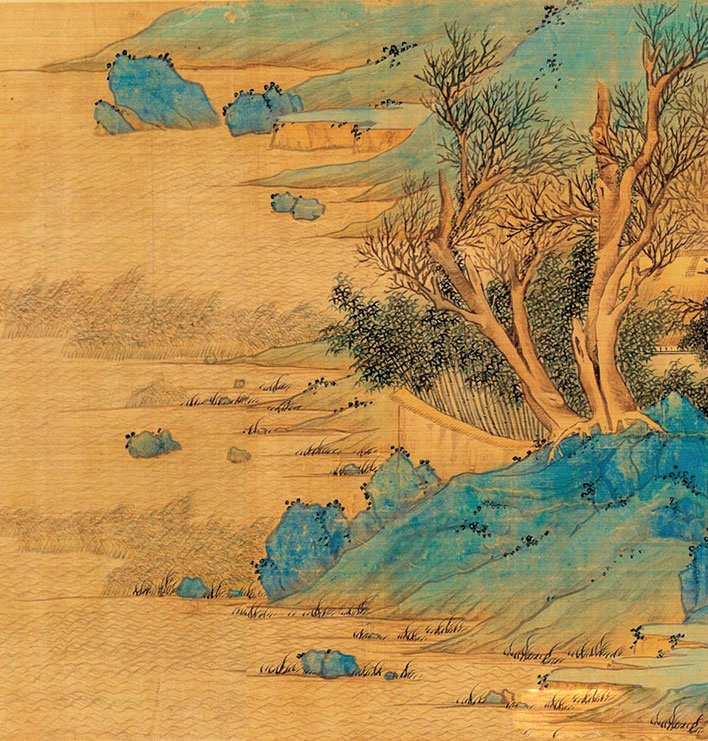 文徵明《仿赵伯骕后赤壁图》（局部）欣赏|仿赵伯骕后赤壁图|文徵明|局部_新浪新闻