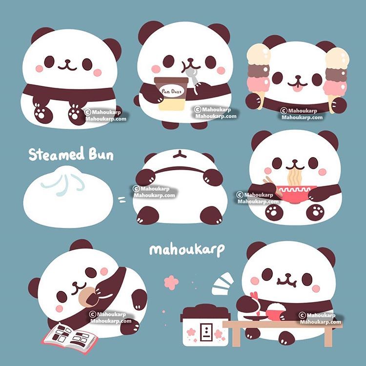 插画师mahoukarp绘制的可爱动物，萌到让人忍不住去戳戳。|插画师|可爱|萌到_新浪新闻