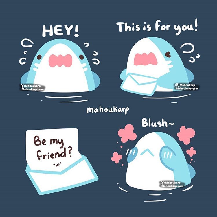 插画师mahoukarp绘制的可爱动物，萌到让人忍不住去戳戳。|插画师|可爱|萌到_新浪新闻