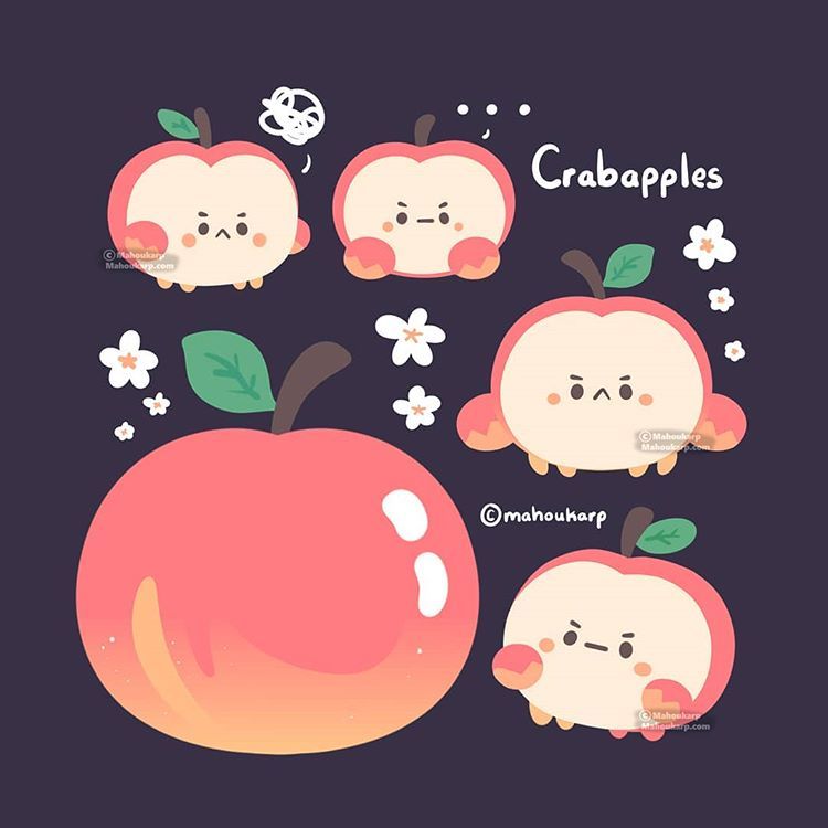 插画师mahoukarp绘制的可爱动物，萌到让人忍不住去戳戳。|插画师|可爱|萌到_新浪新闻