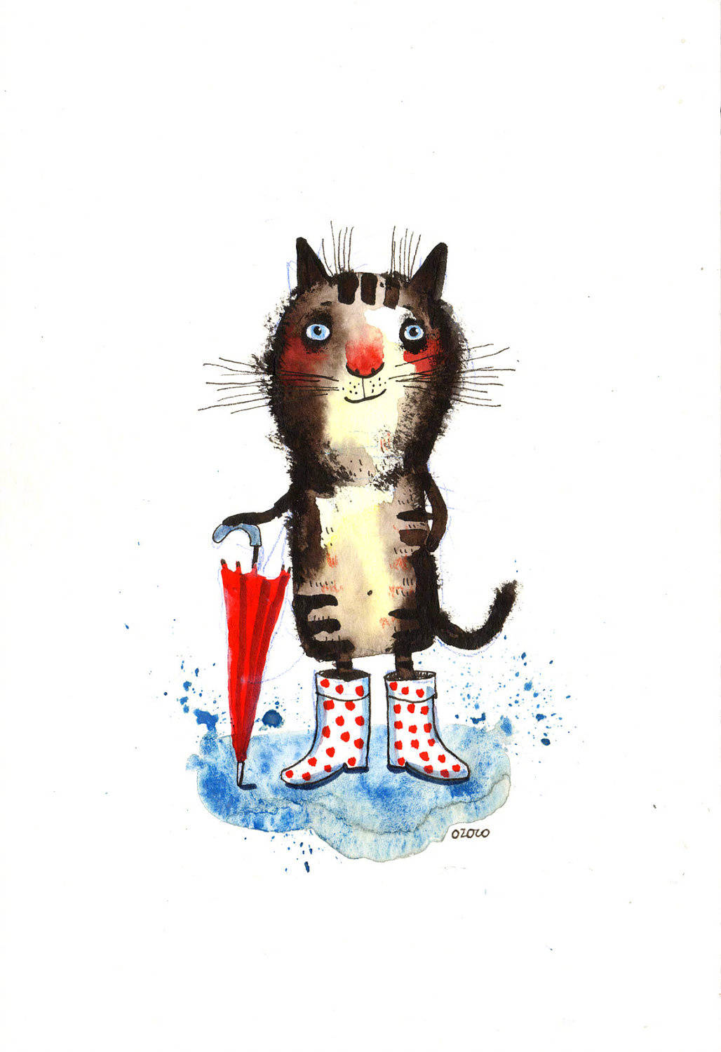 怪萌喵 | 插画师 Nastassia Atrakhovich | ins：ozozo|插画师_新浪新闻