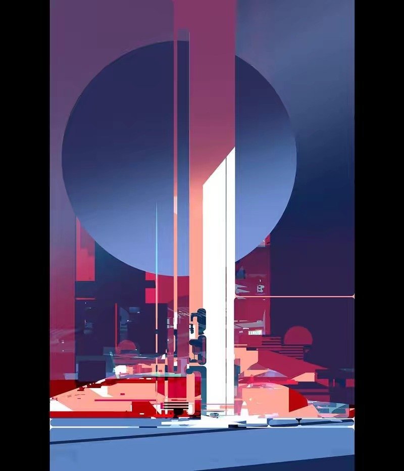 分享一组来自插画师 sparth 的概念插画作品