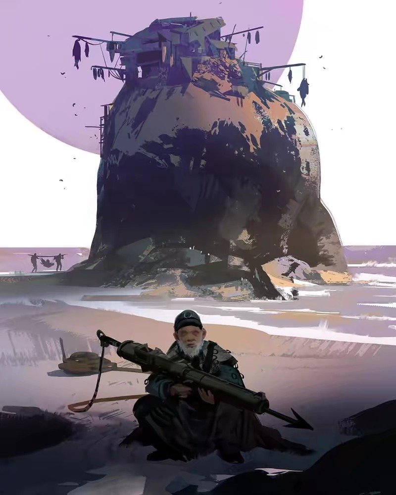 分享一组来自插画师 sparth 的概念插画作品