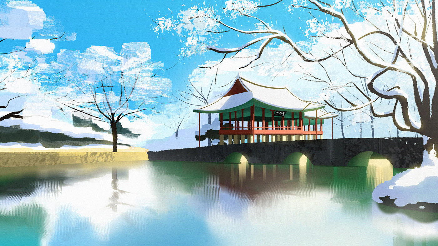 插画师 Beomjin Kim 的画笔下，他所生活的首尔