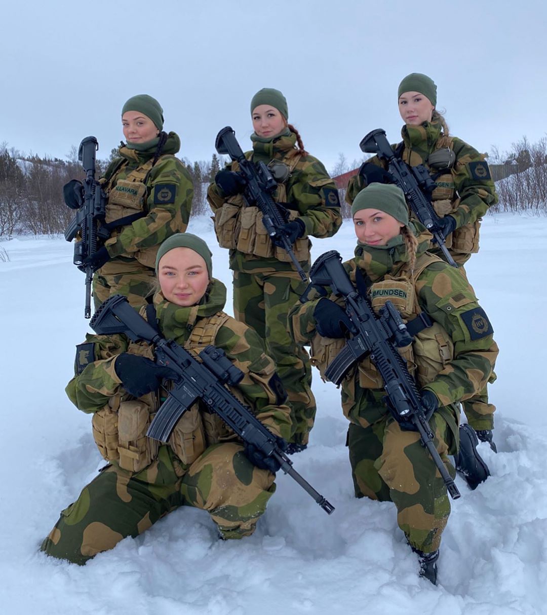 装备HK-416步枪的挪威士兵