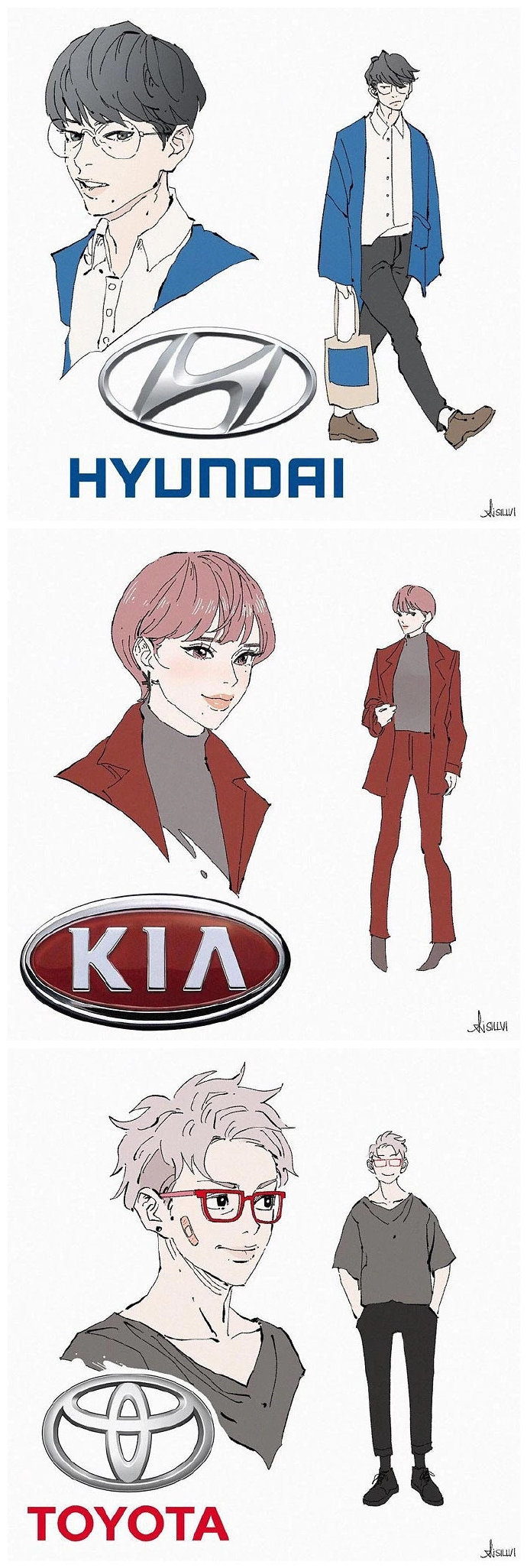 插画师Sillvi 根据自己对各品牌的理解定位，把品牌拟人化|插画师|三巨头|快餐_新浪新闻