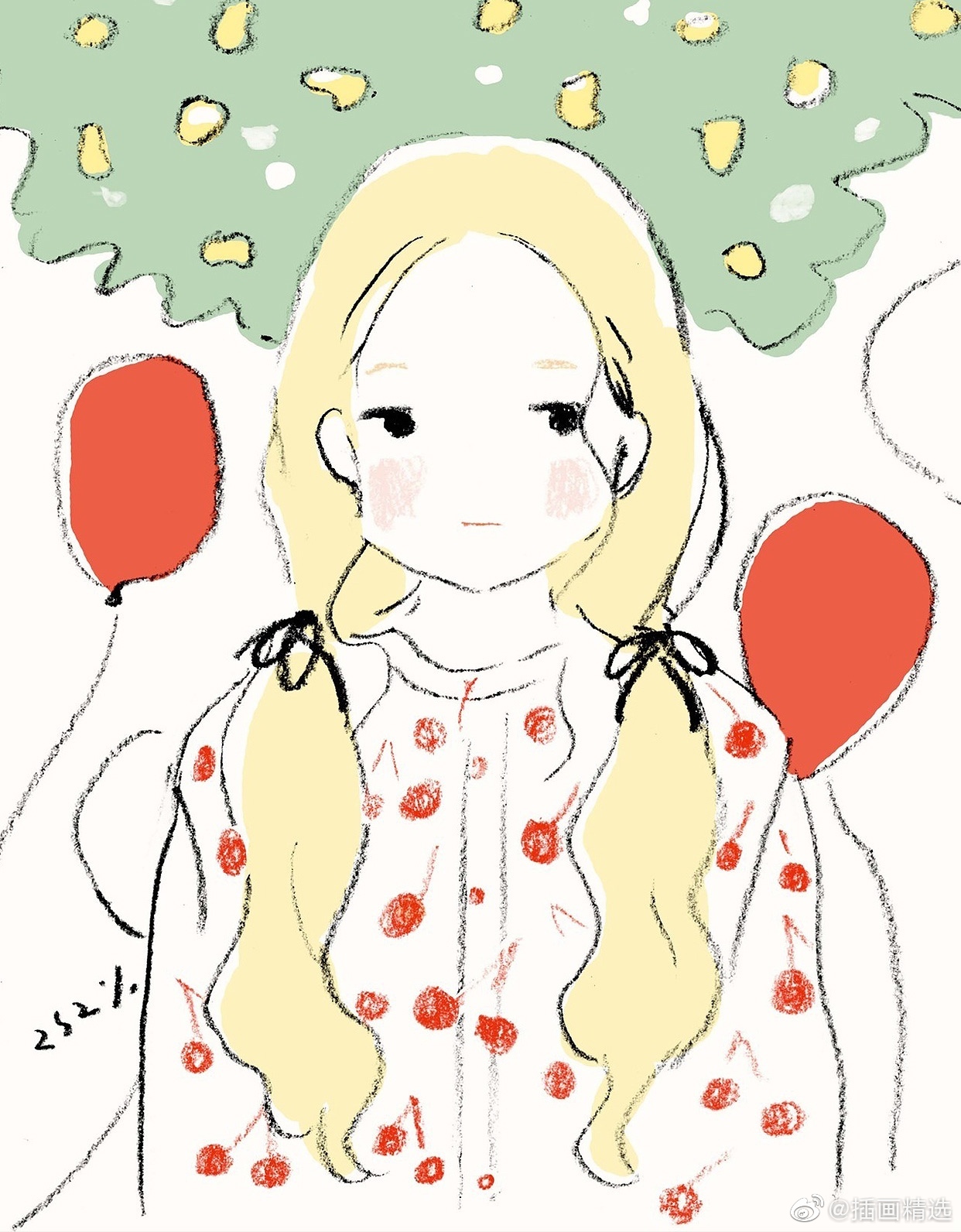 插画师252percent插画作品，作者用简单的线条|插画|插画师|出让人_新浪新闻