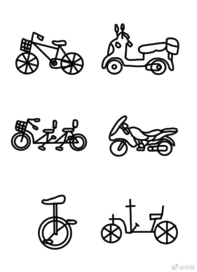 56种交通工具简笔画，转存，跟小朋友一起画起来！ （|简笔画|小朋友|老师_新浪新闻