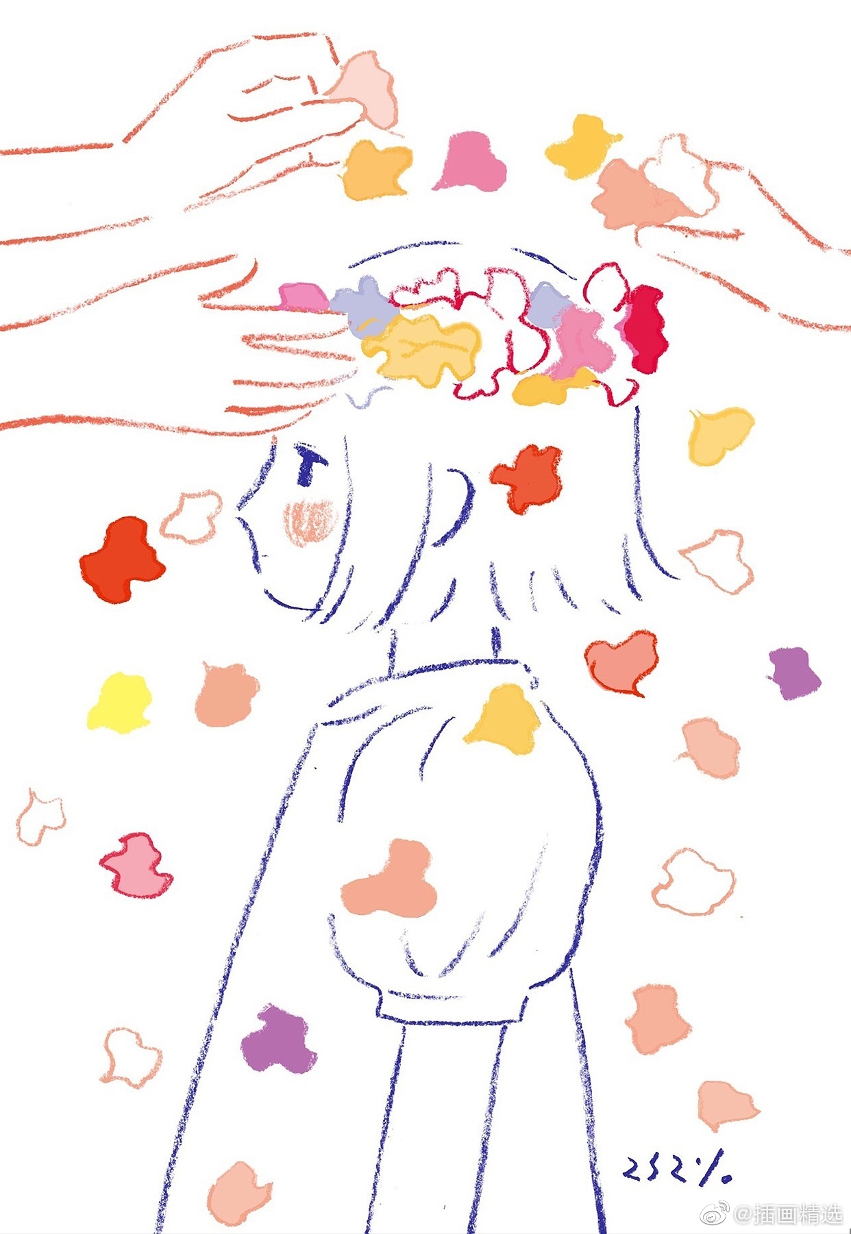 插画师252percent插画作品，作者用简单的线条|插画|插画师|出让人_新浪新闻