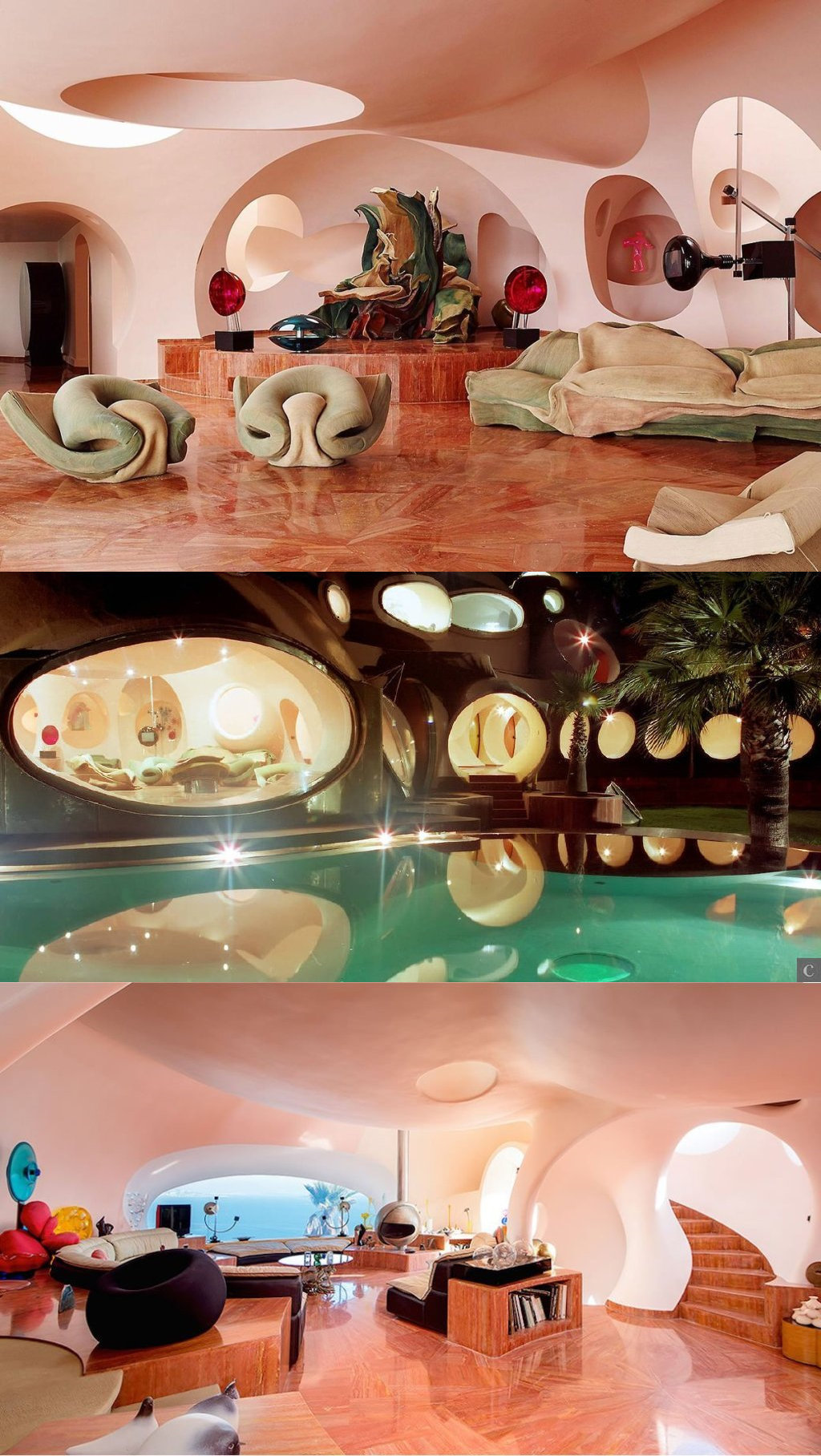 The Bubble Palace，位于法国戛纳南部海天峭壁间的“泡泡皇宫”