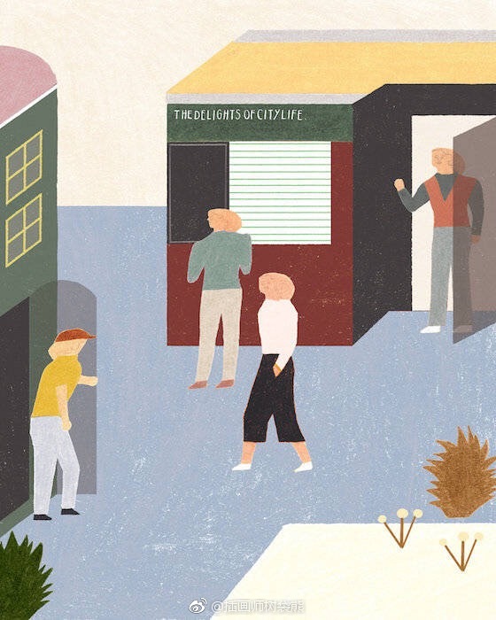 韩国插画师 A-In Han 文艺青年插画设计作品