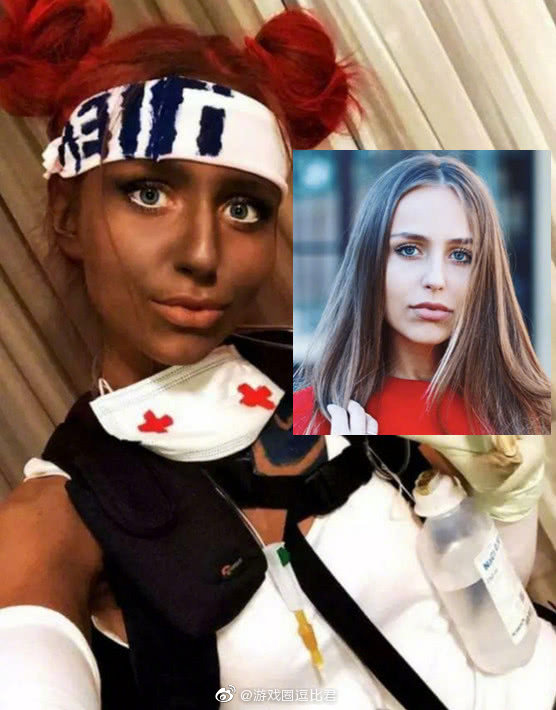 twitch女主播为了cos apex英雄里的命脉，将自己肤色涂黑|命脉|女主播|肤色_新浪新闻