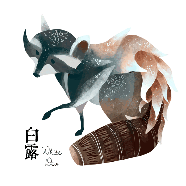 Cinyee Chiu创作的动物版二十四节气，活灵活现