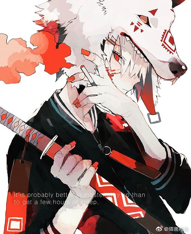 插画师sakusya2的一组极具风格的人物插画，作品多数以男孩为主