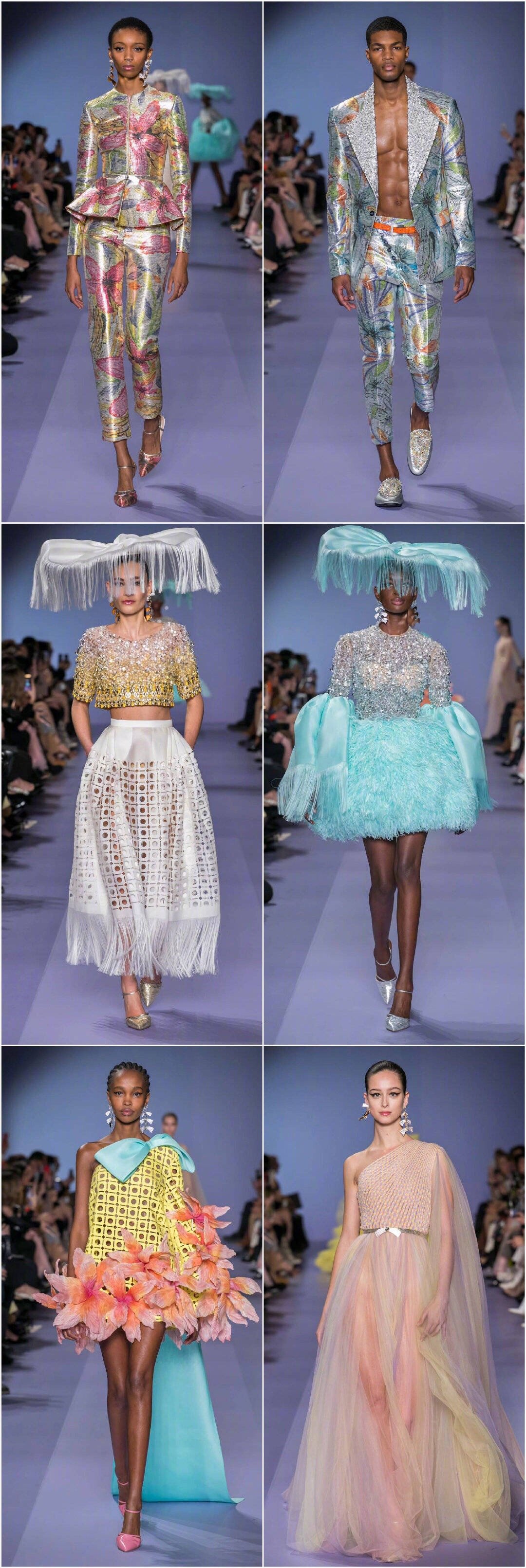 Georges Hobeika Haute Couture Spring Summer 2020｜羽毛流苏 薄纱