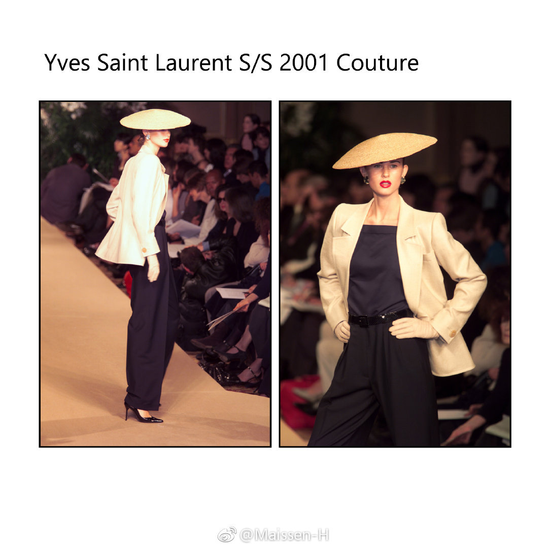 Yves Saint Laurent S/S 2001 Couture | 曾经的YSL女郎端庄优雅又不