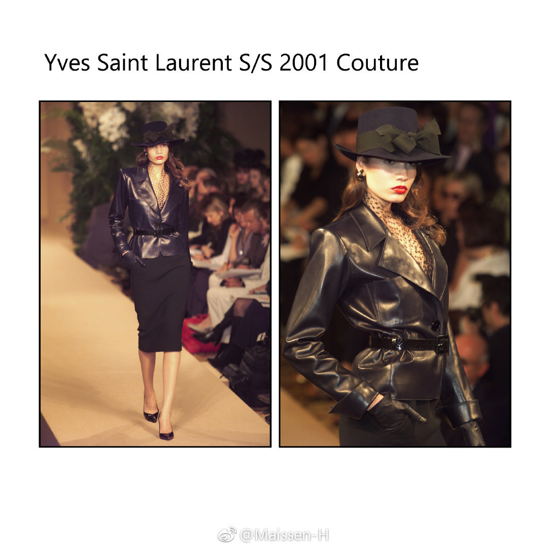 Yves Saint Laurent S/S 2001 Couture | 曾经的YSL女郎端庄优雅又不