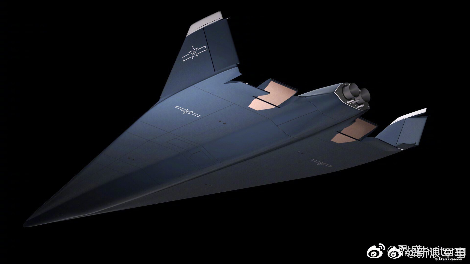 外国网友制作的WZ-8高空高速无人侦察机CG效果图↓↓ 与轰6N组合黄金