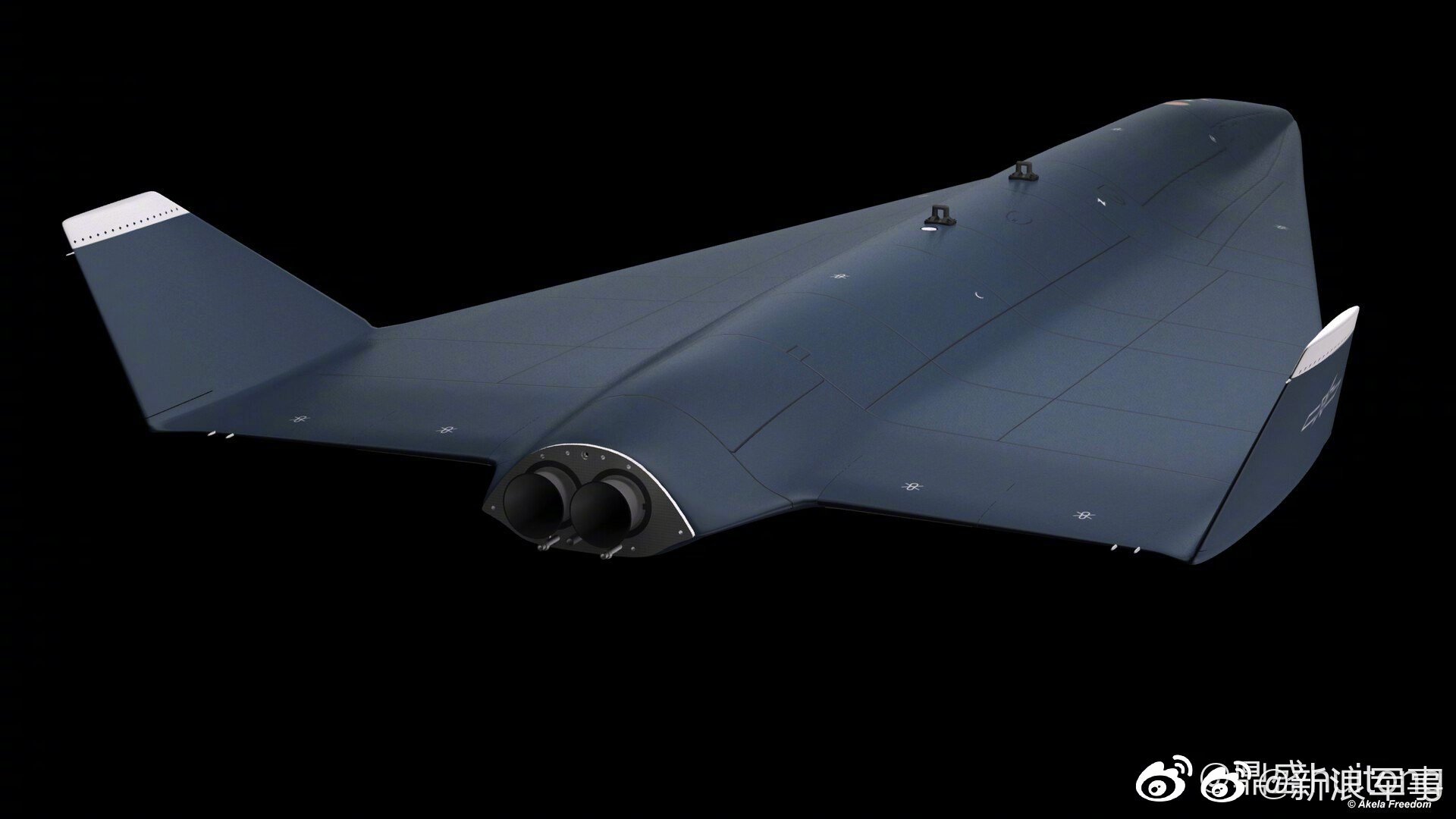 外国网友制作的WZ-8高空高速无人侦察机CG效果图↓↓ 与轰6N组合黄金