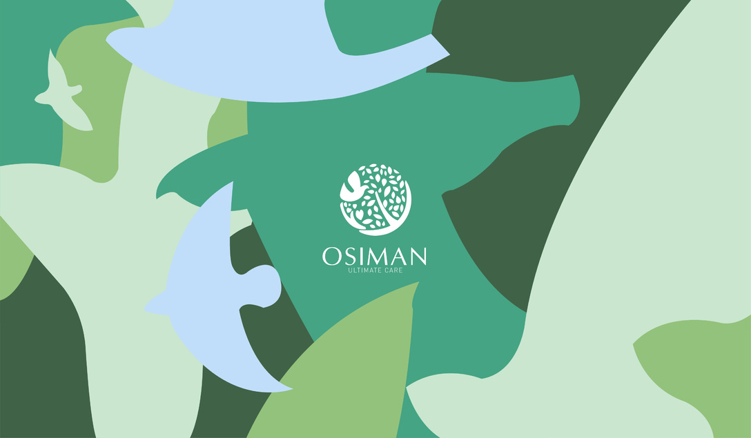 OSIMAN化妆品品牌logo设计及VI设计。
