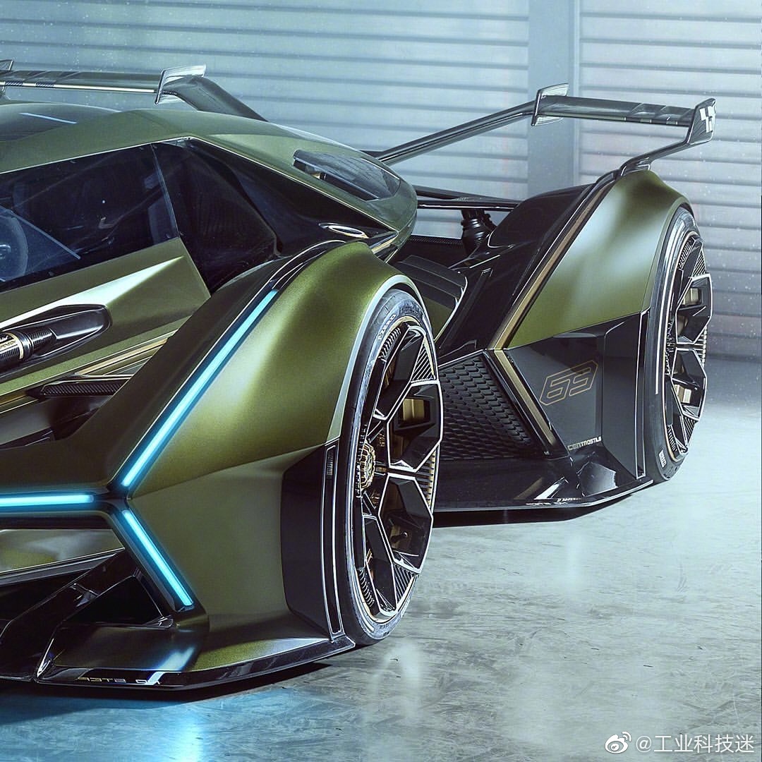 兰博基尼Lambo V12 Vision GT 官方发布图片。让我想起了蟑螂