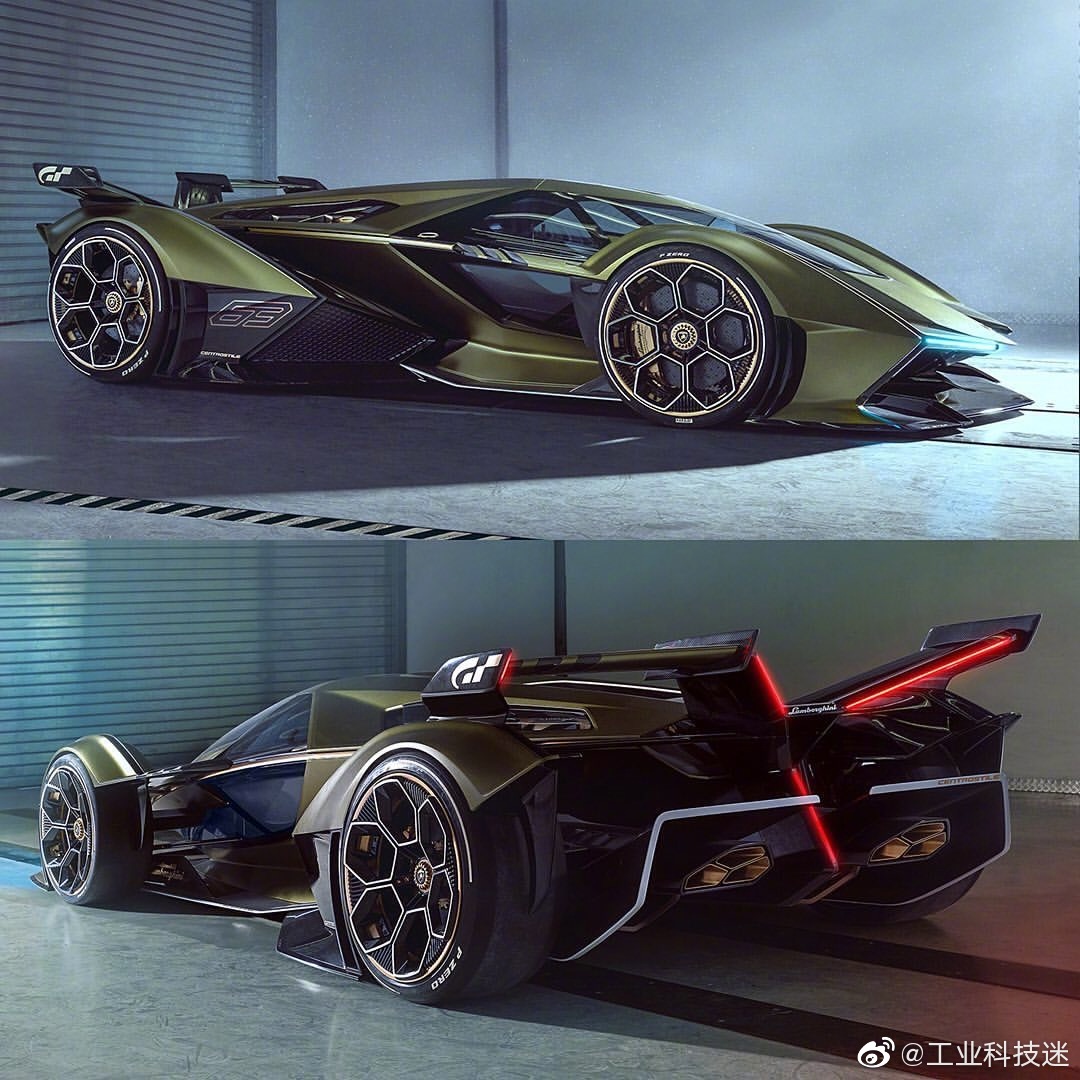 兰博基尼Lambo V12 Vision GT 官方发布图片。让我想起了蟑螂
