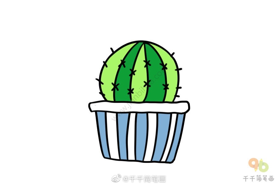 9种仙人掌的简笔画画法，手绘简笔画素材~ 更多手绘素材：|简笔画|素材|仙人掌_新浪新闻