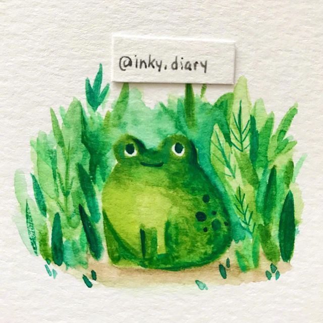 小清新水彩动物插画 | ins：inky.diary|小清新|水彩|插画_新浪新闻