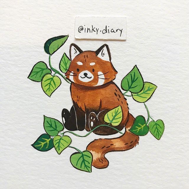 小清新水彩动物插画 | ins：inky.diary|小清新|水彩|插画_新浪新闻